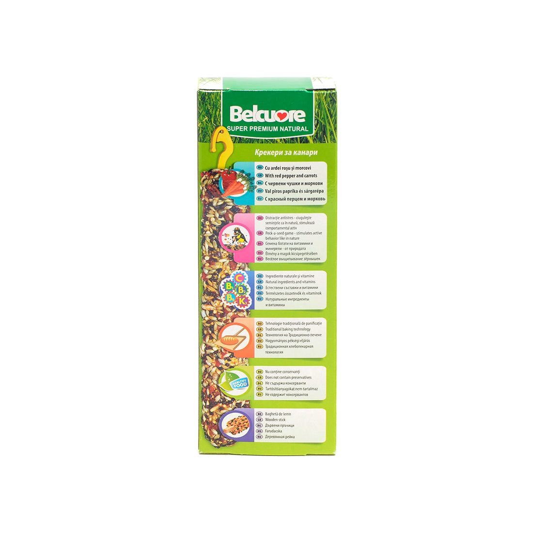 Batoane pentru Canari Belcuore Ardei Rosu si Morcov 85g | Animax.ro Batoane pentru Canari Belcuore Ardei Rosu si Morcov 85g | Animax.ro