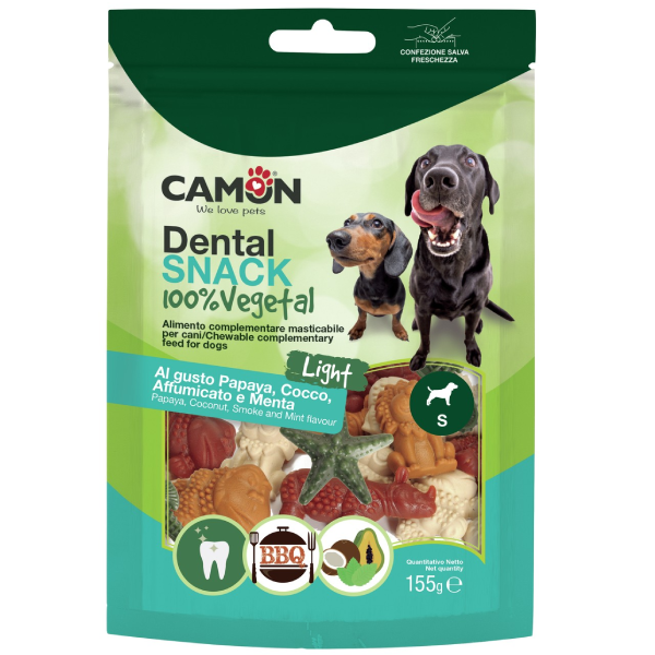 Recompense pentru caini Camon CAM-AE365/A Dental Snack Vegetal 4 Arome ...
