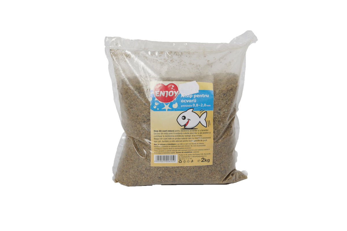 Nisip pentru acvariu Enjoy 0.8 - 2 mm 2kg | Animax.ro