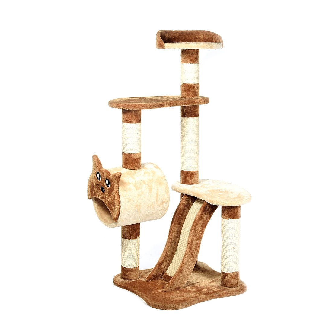 Sisal Pentru Pisici Cap Pisica Maro-Crem 118cm – Animax