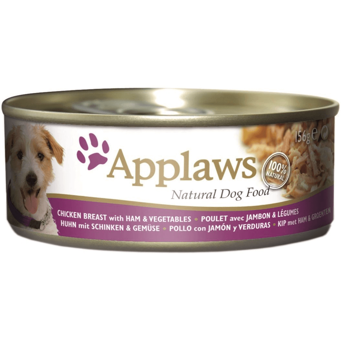 Hrana umeda pentru caini Applaws cu Pui Sunca si Vegetale 156gr | Animax.ro