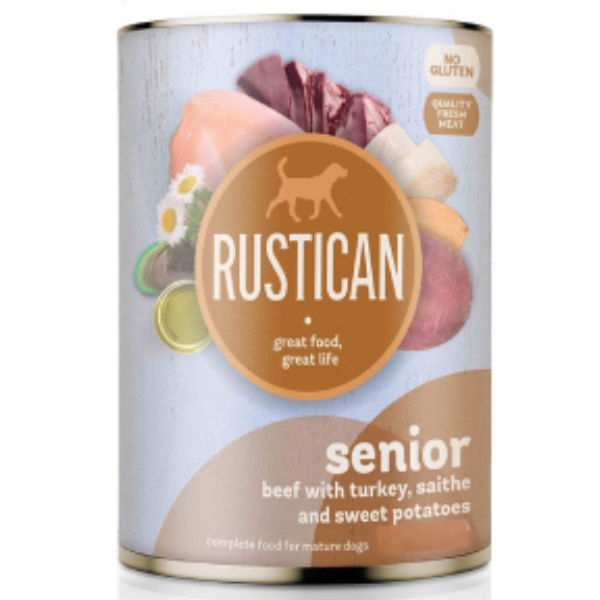Hrana umeda pentru caini Rustican Senior Vita&Curcan 800g – Animax